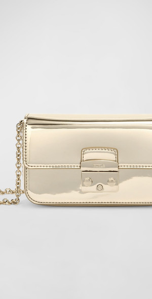 Furla - Metropolis Mini Metallic Crossbody Bag