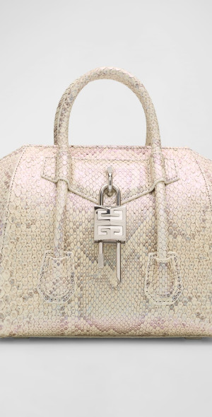Givenchy - Antigona Lock Mini Top-Handle Bag in Python