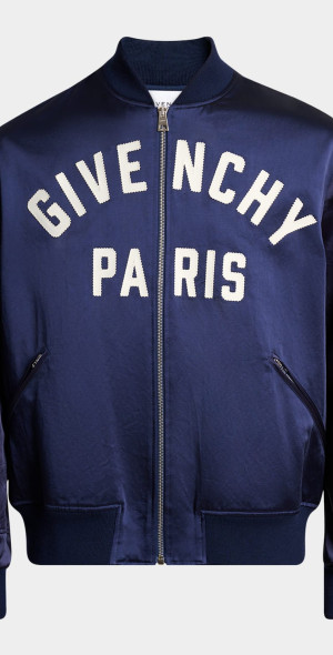 Givenchy - Men's Satin Logo Bomber Jacket