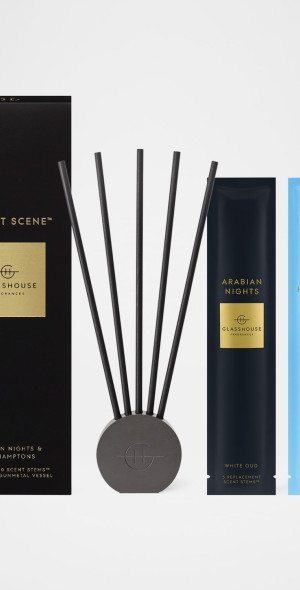 GLASSHOUSE FRAGRANCES - Scent Scene Duo Hamptons & Arabian Nights Fragrance Diffuser