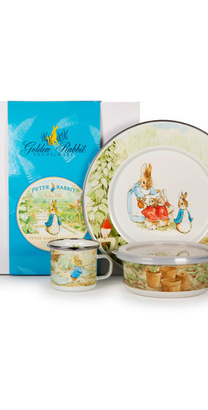 Golden Rabbit - Kid's Peter Rabbit 3-Piece Dinnerware Set