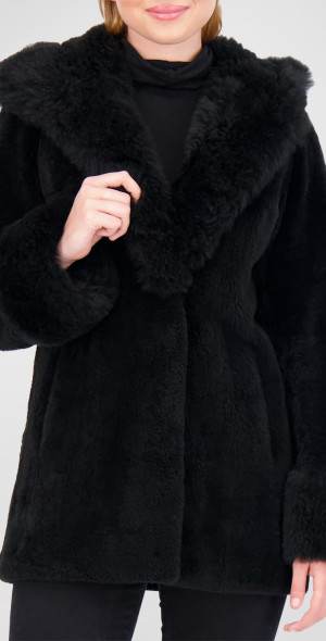 Gorski - Cashmere Goat Fur Parka Jacket With Cashmere Goat Hood Trim ...