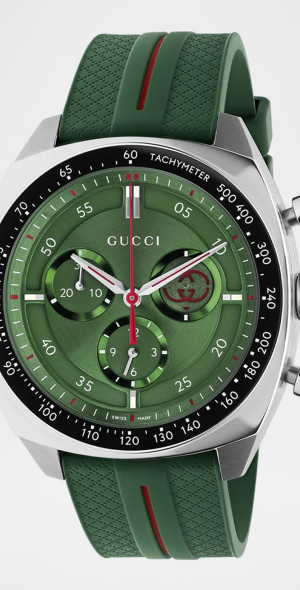 Gucci - Interlocking 41mm Stainless Steel Rubber-Strap Watch
