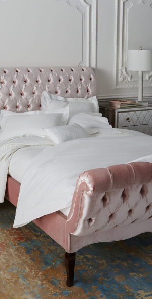 Haute House - Duncan Fife Blush Tufted Queen Bed