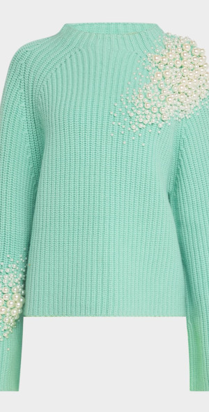 Hellessy - Ariel Beaded Wool-Cashmere Sweater