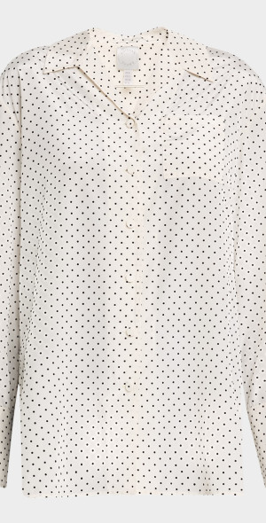 Huishan Zhang - Thelma Polka-Dot Button-Down Shirt