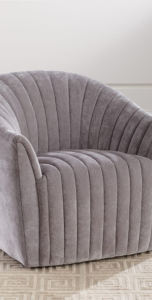 Interlude Home - Channel Swivel Chair