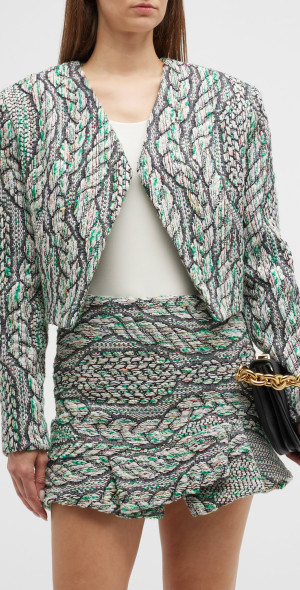 Iro - Agnese Cropped Open-Front Jacket