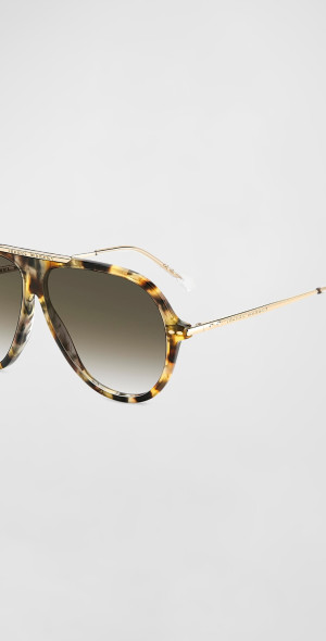 Isabel Marant - Logo Mixed-Media Aviator Sunglasses