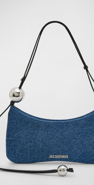 Jacquemus - Le Bisou Perle Denim Shoulder Bag