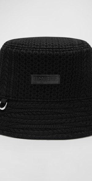 Jacquemus - Le Bob Belo Cable Knit Bucket Hat