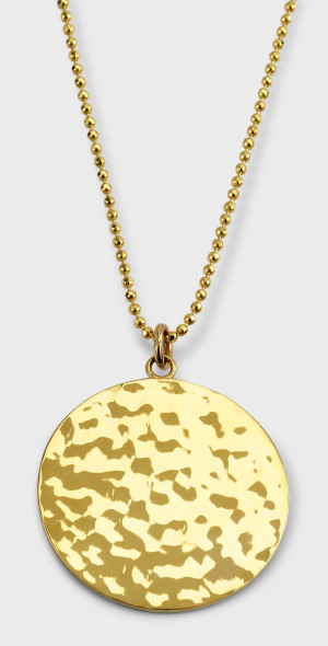 Jennifer Meyer - Hammered Disc Pendant Necklace