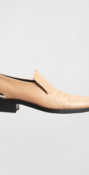 Jil Sander - Abrasivato Leather Cap-Heel Loafers