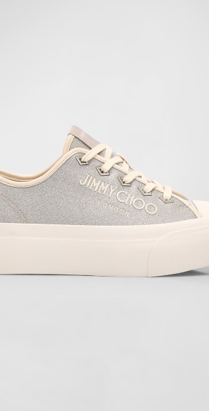 Jimmy Choo - Palma Maxi Shimmer Low-Top Sneakers