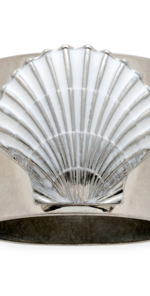 Joanna Buchanan - Painted Shell Napkin Rings, Set of 2