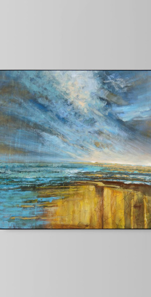 John-Richard Collection - "Golden Shore" Original Art By Teng Fei