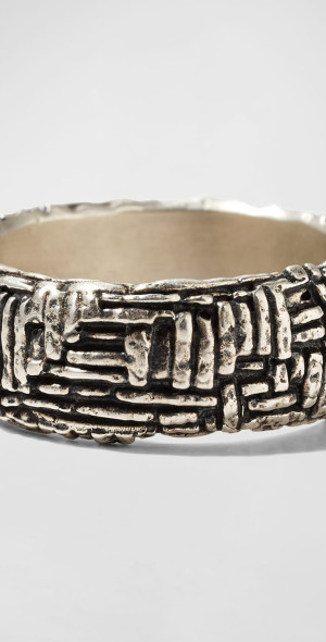 John Varvatos - Men's Artisan Woven Texture Band Ring