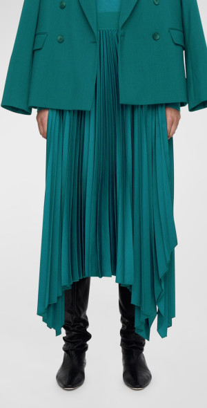 Joseph - Ade Pleated Handkerchief Crepe Midi Skirt