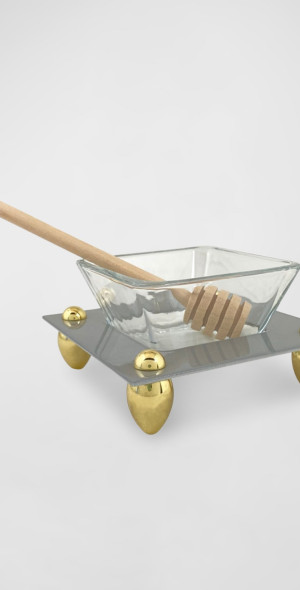 Joy Stember Metal Arts Studio - Contemporary Honey Dish by Joy Stember