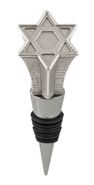 Joy Stember Metal Arts Studio - Star of David Bottle Stopper