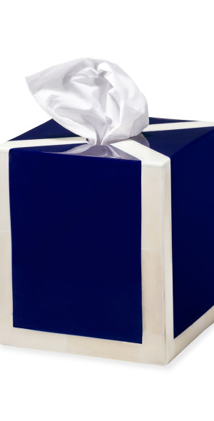 LADORADA - Ink Blue & Bone Tissue Box