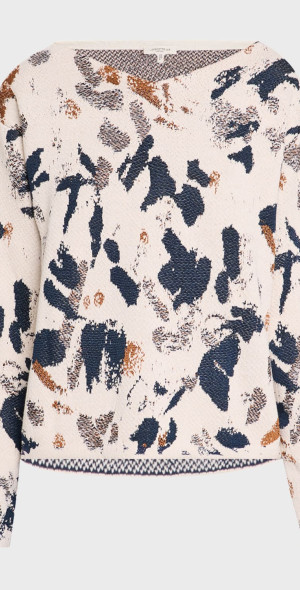 Lafayette 148 New York - Paint Splatter Jacquard Knit Sweater
