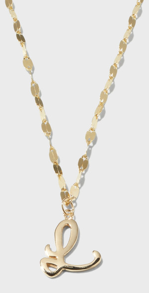 LANA - Micro Cursive Initial Necklace