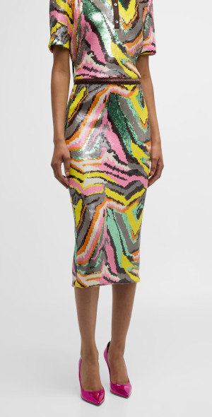 Le Superbe - Pop Art Liza Sequined Skirt