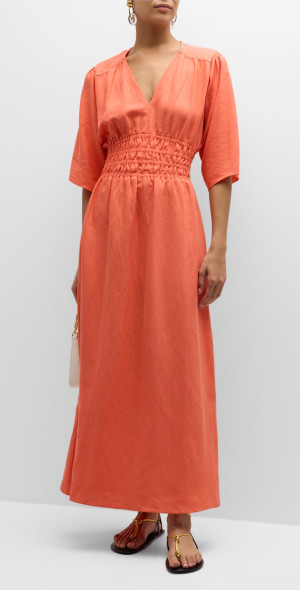 lemlem - Hermona Linen Maxi Dress