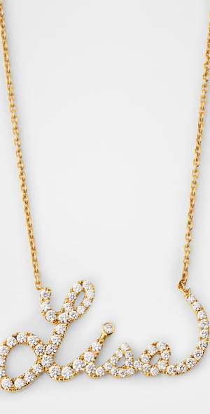 Lisa Nik - Sparkle 18K Yellow Gold Lisa Diamond Necklace