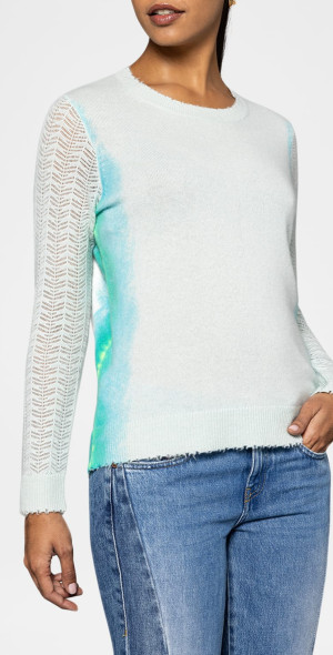 Lisa Todd - Side By Side Ombre Mixed-Stitch Pullover