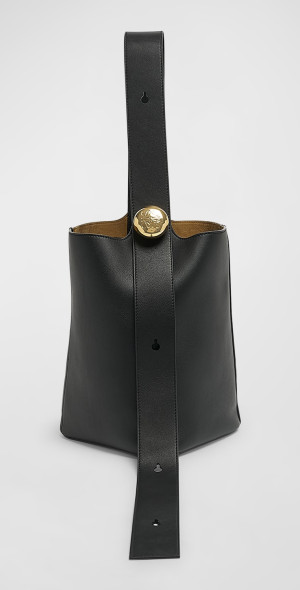 Loewe - Anagram Pebble Leather Bucket Bag