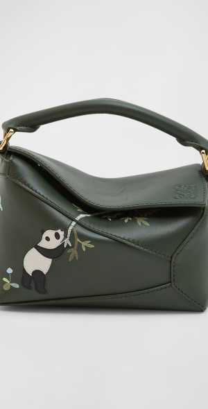 Loewe - Puzzle Edge Mini Pandas Top-Handle Bag