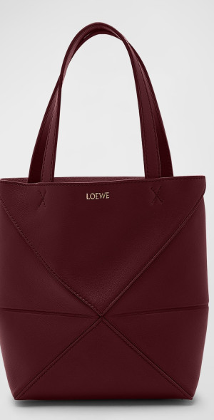 Loewe - Puzzle Fold Mini Tote Bag in Shiny Leather