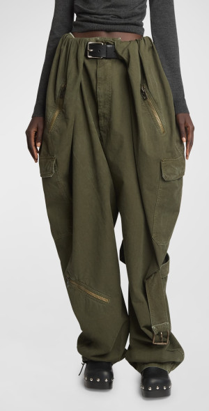 Loewe - Wide-Leg Balloon Cargo Trousers