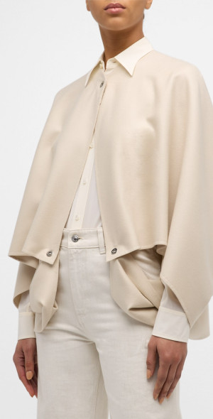 Loro Piana - Buttoned Cashmere Cape