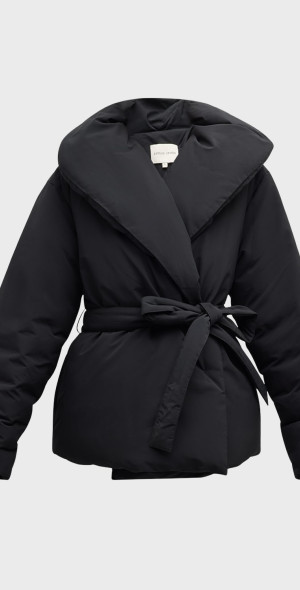Loulou Studio - Cleon Short Wrap Puffer Jacket