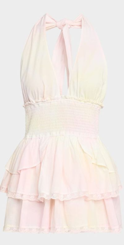 LoveShackFancy - Deanna Halter Mini Dress