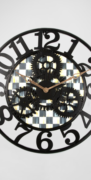 MacKenzie-Childs - Courtly Check Small Farmhouse Wall Clock