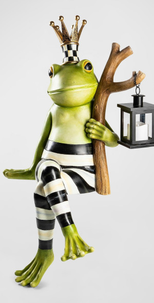 MacKenzie-Childs - Fergal the Frog with Lantern