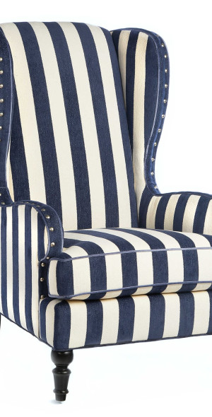 MacKenzie-Childs - Marquee Chenille Wing Chair