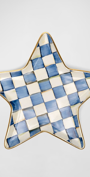 MacKenzie-Childs - Royal Check Star Plate