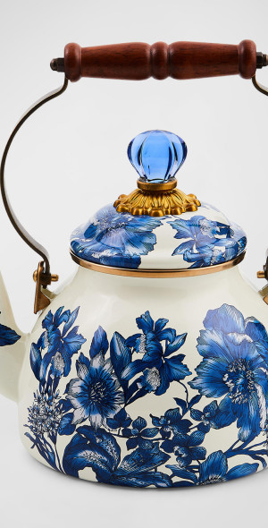 MacKenzie-Childs - Royal English Garden 2-Quart Tea Kettle