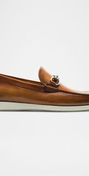 Magnanni - Men's Marbella Leather Rubber-Sole Bit Loafers