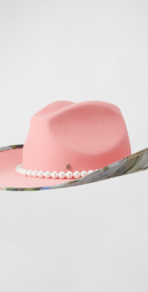 Maison Michel - Austin Pearly Wool Felt Cowboy Hat