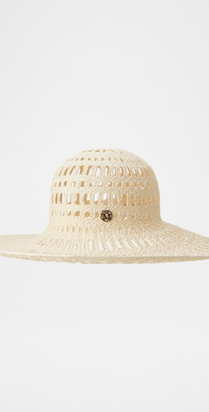 Maison Michel - Gabi Perforated Straw Floppy Hat