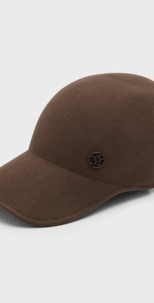 Maison Michel - Tiger Felt Baseball Cap