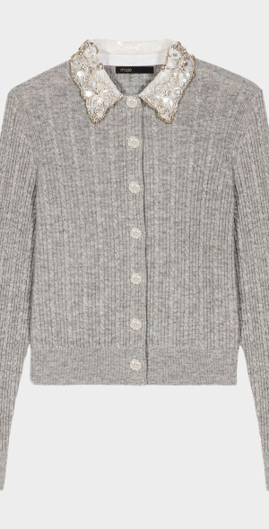 Maje - Miniou Cable-Knit Cardigan