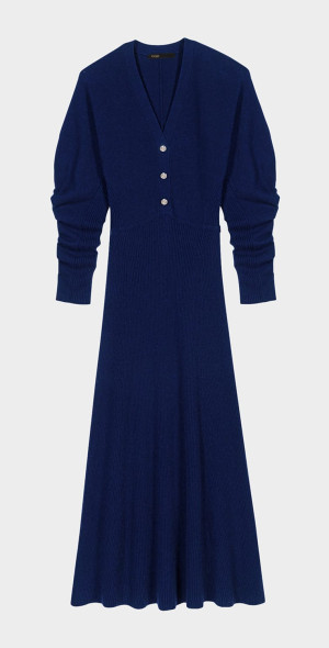 Maje - Raquelly Ribbed Knit Dress