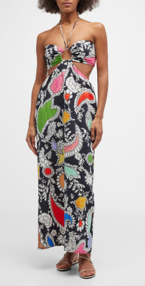 Mara Hoffman - Laila Cutout Halter Maxi Dress